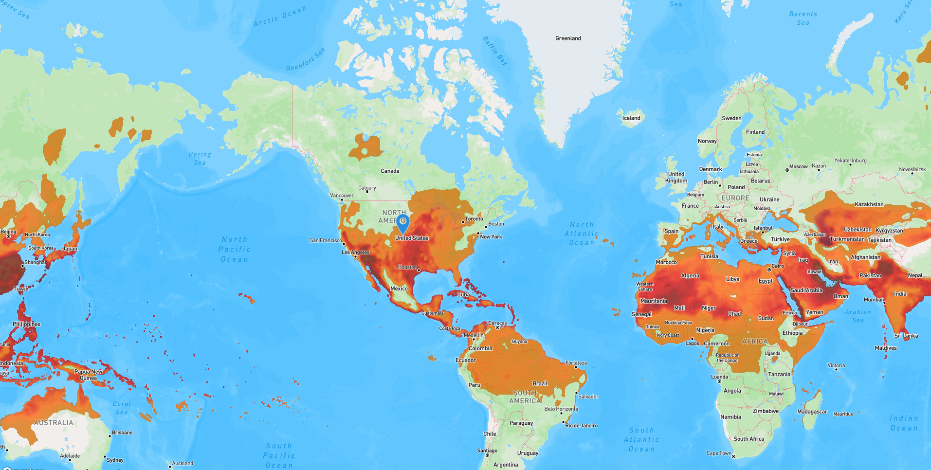 Pasig City, National Capital Region, PH Heat Index Map (Feels Like ...